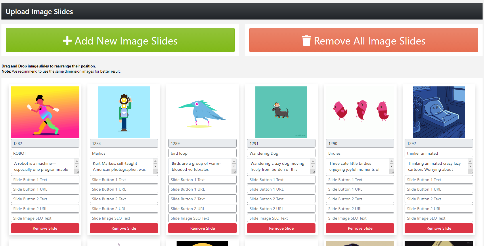 Create Animated Gif Slider On Your WordPress Website homepage